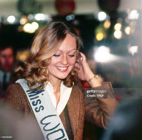 Portrait Of Swedish Beauty Pageant Contestant And Miss World 1977