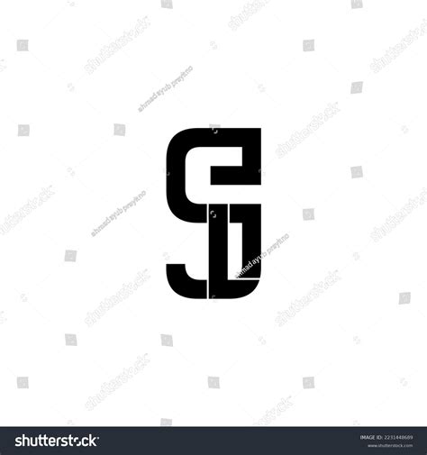 Ejl Typography Letter Monogram Logo Design Stock Vector Royalty Free