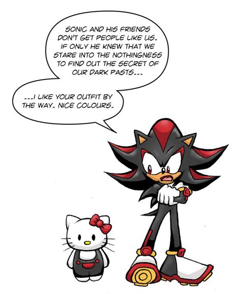 Shadow Feat Hello Kitty By Jazzyjin On Deviantart Sonic Funny Hello Kitty Sonic