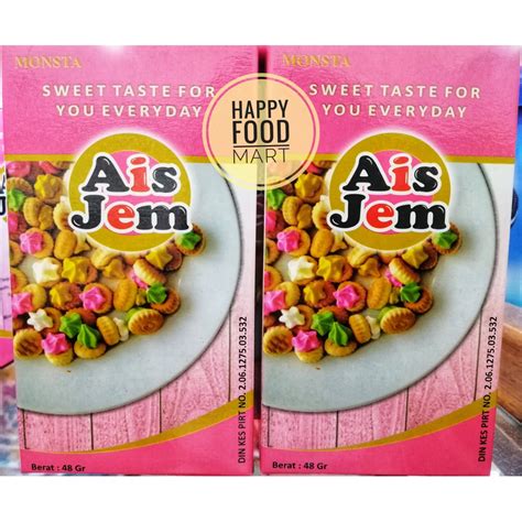 Jual [promo] Monsta Biskuit Ais Jem 48g Biskuit Gem Rose Iced Gem Kembang Roti Gem Bunga