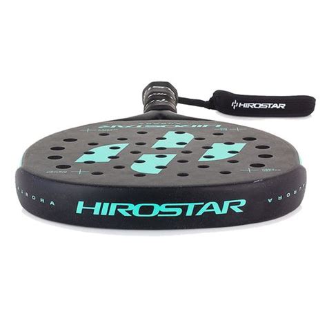 Hirostar Aurora 2024 Padel Racket Black Teal Midwest Racquet Sports