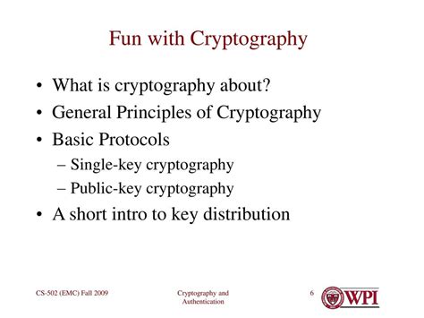 Cryptography and Authentication - ppt download