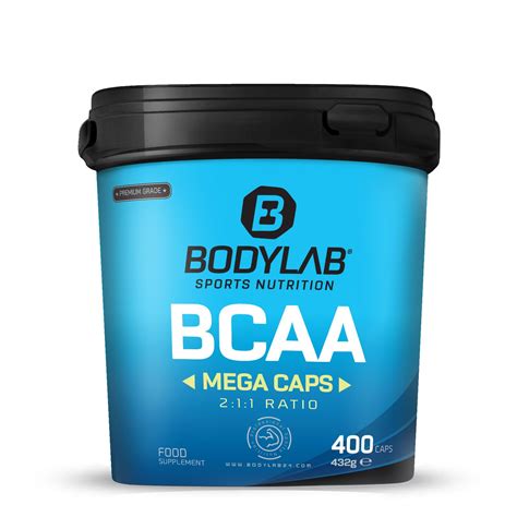 Buy Bodylab24 Bcaa Mega Caps 400 1800mg Bcaa 2 1 1 Ratio Essential Amino Acids Easy Dosage