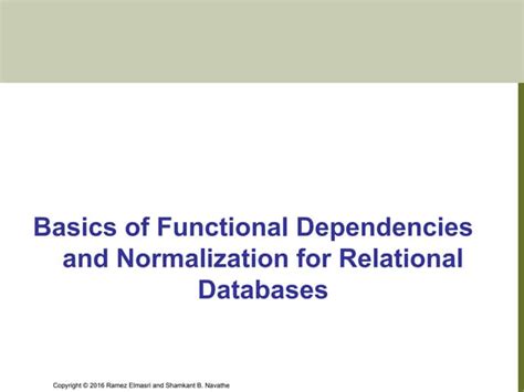 Normalisation2 1 1 Normalization In Database Management System 1ppt