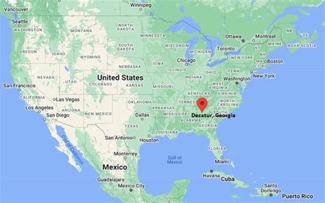 Where Is Decatur Ga Usa Location Map Of Decatur Georgia