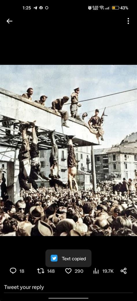 🏴‍☠️ G Man 🏴‍☠️ On Twitter On This Day 1945 After Italian Fascist
