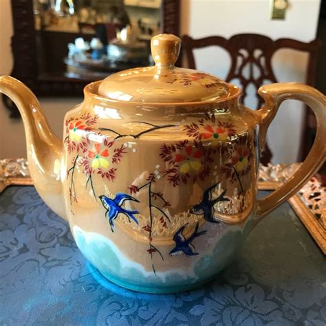 Peach Lusterware Etsy