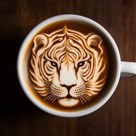 Latte Art Animal Portraits Coffee Photos Midjourney Prompt Promptbase