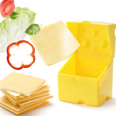 Sliced Cheese Storage Container Plastic Butter Slice Storage Box With