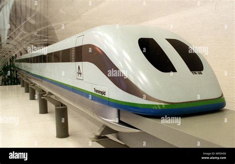 A Five Meter Long Model Of The New Transrapid 08 Will Be On 21 5 1997 In A Room Of Thyssen