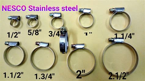 Hose Clamp Size Chart Clamps For Pipes For Hose Pipe 51 Off