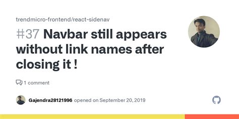 Navbar Still Appears Without Link Names After Closing It · Issue 37