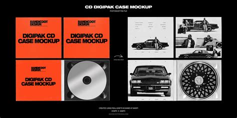 Cd Digipak Case Mockup Behance