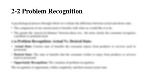 Solution Problem Recognition In Consumer Decision Studypool