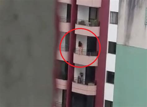 【閲覧注意】向かいのマンションのベランダに全裸の女がいたから撮ってたらヤバい事が起きた ポッカキットポッカキット