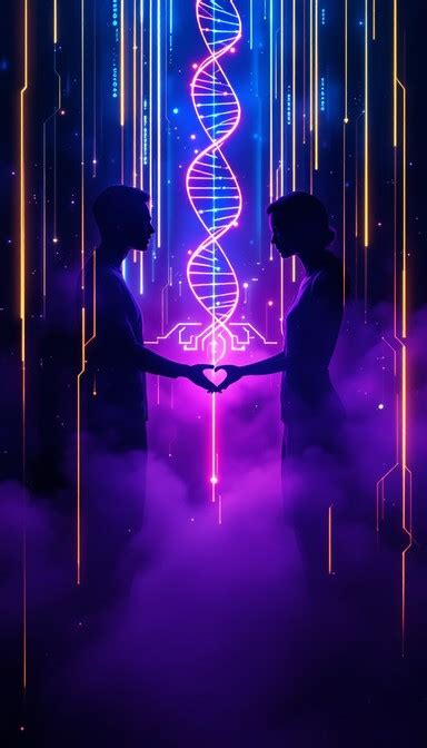 Free Digital Dna Connection Photo Cyberpunk Dna Neon Download At