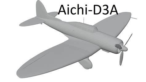 Aichi D3a 3d Model Turbosquid 2100831