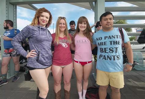Going Pantless In Public At The No Pants Light Rail Ride Phoenix 2017