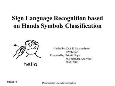 Sign Language Recognition Systempptx