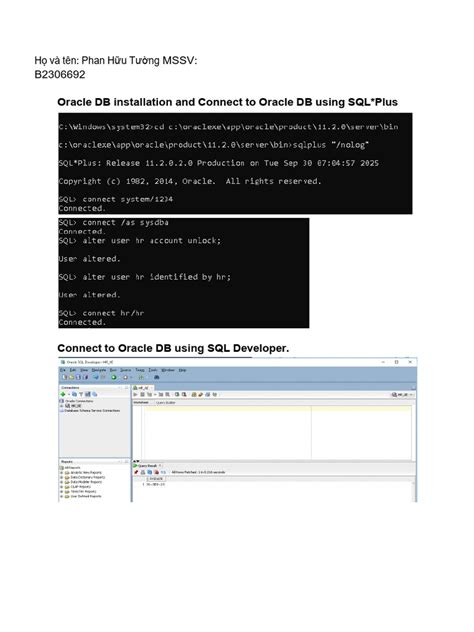 Oracle Db Installation And Sql Queries Pdf Data Management Software