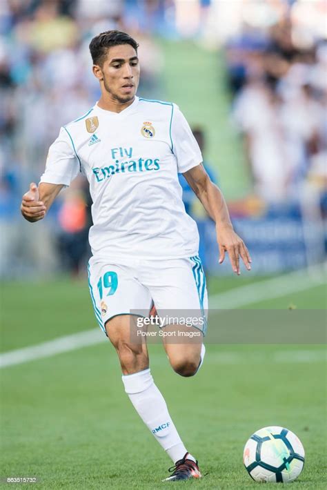 Achraf Hakimi Of Real Madrid In Action During The La Liga 2017 18