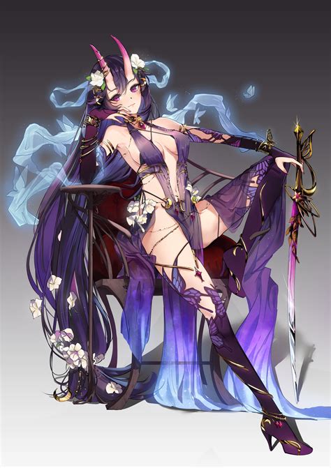 Meltyrice Indie Virtual Youtuber Oni Horns Highres 1girl Bare Shoulders Black Hair