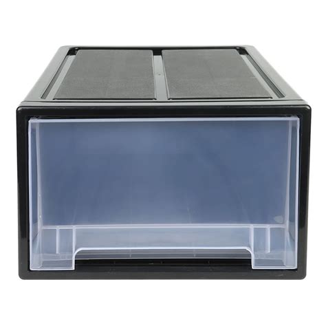 Black Stackable Storage Drawer Large