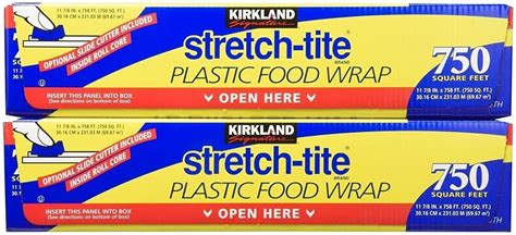 Kirkland Signature Stretch Tite Plastic Food Wrap 2 X 750 Sq Ft 11 78