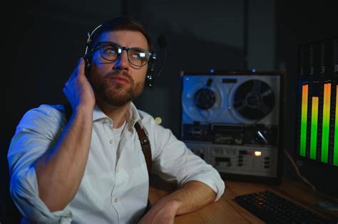 Un Oficial De Policía Graba Una Conversación Telefónica En Una Grabadora Agente Secreto Foto