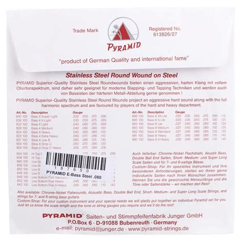 Pyramid 080 Single String Bass Guitar Thomann Uk