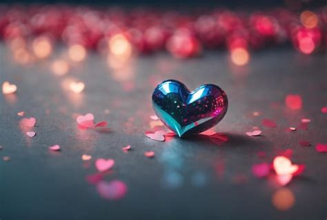 Premium Photo Small Metallic Heart