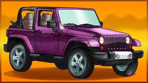 How To Draw A Jeep Wrangler Easy Step By Step Guide For Beginners