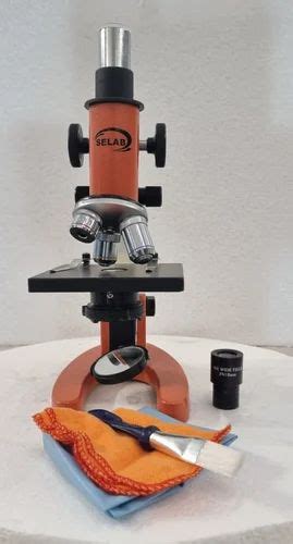 675 X Selab Portable Student Microscope For Laboratory Electric At