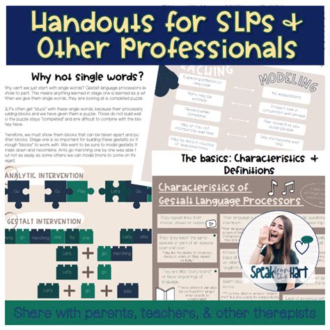 Gestalt Language Processing Speech Therapy Handbook — Atlanta Speech