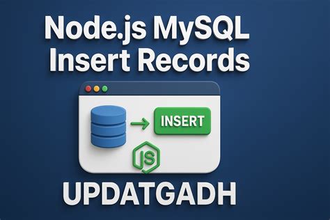 Nodejs Mysql Update Records