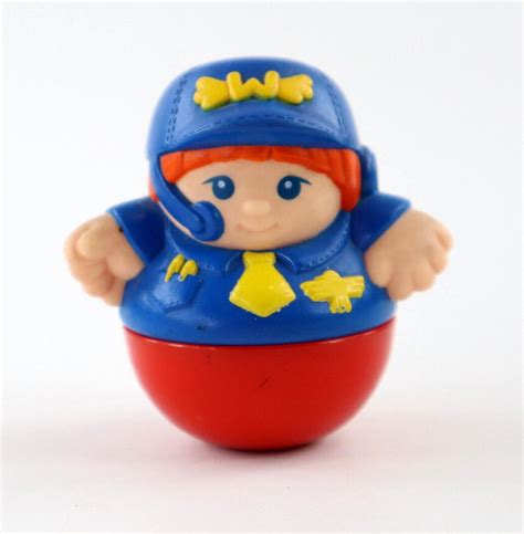 Vtg 1987 Playskool Weeble Wobble Roly Poly Pilot 4683216630