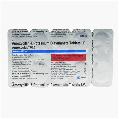 Amoxyclav 625mg Amoxiclav Tablet 500 Mg 125 Mg At ₹ 210stripe In Nagpur
