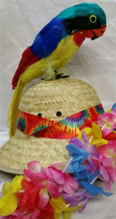 Parrot Head Hat Margaritaville Jimmy Buffett Custom Made Concert Goer