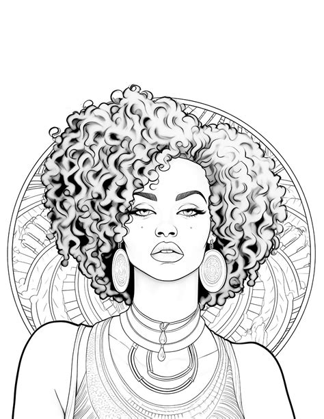 10 Black Woman Coloring Pages African American Coloring Etsy Artofit