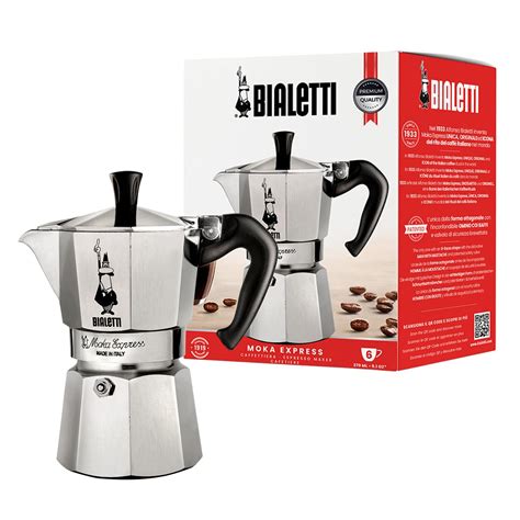 Bialetti Moka Express 6 Cup 1 Ea Silver 6800 06800