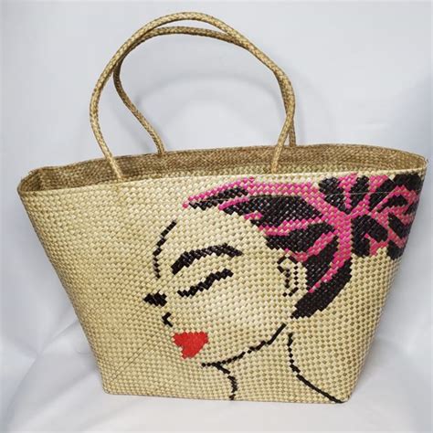 Tikog Reed Grass Embroidered Bags Handmade Woven Bags