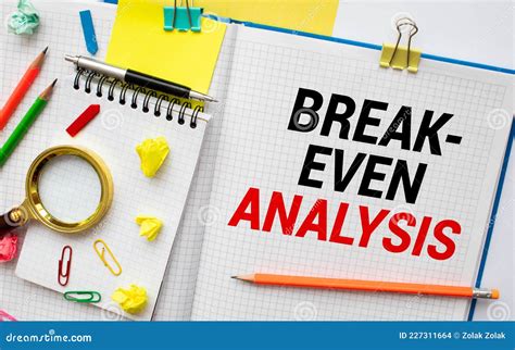 White Background Black Word On A White Background Break Even Point