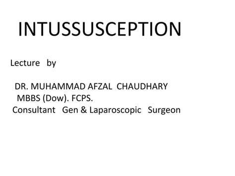 Intussusception Ppt