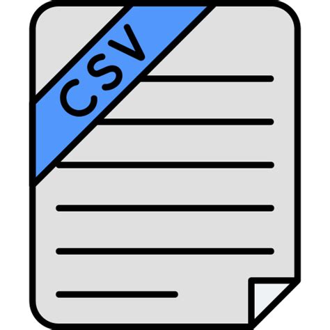 CSV File Generic Color Lineal Color Icon
