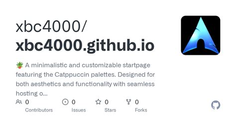 Github Xbc4000 🪴 A Minimalistic And Customizable Startpage Featuring The