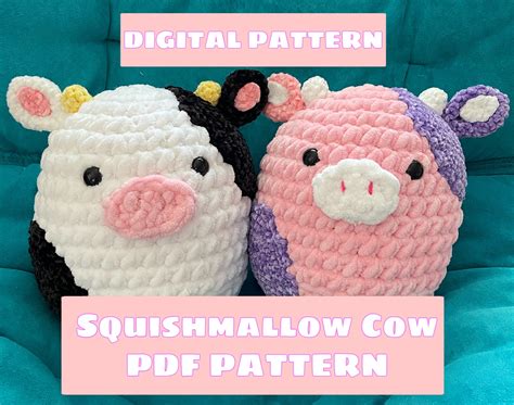 How To Crochet A Squishmallow Cow At Madison Whittell Blog