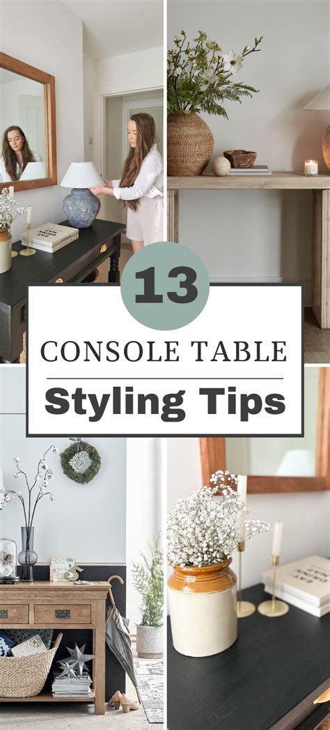 how to style a console table 13 practical tips and ideas sleek chic