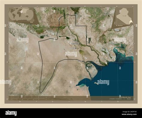 Al Basrah Province Of Iraq High Resolution Satellite Map Locations