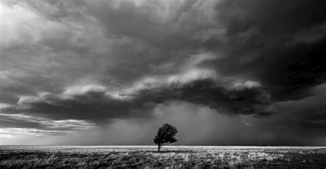 Download Intense Black And White Storm Wallpaper
