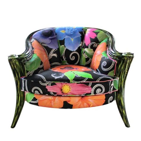 Opus Futura Black Flower Armchair By Carlo Rampazzi Unusual Furniture Art Nouveau Furniture